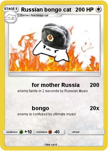 Pokémon Russian bongo cat - for mother Russia - My Pokemon Card