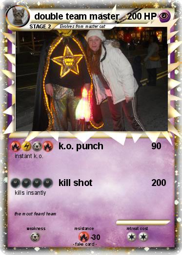 Pokémon double team master - k.o. punch - My Pokemon Card