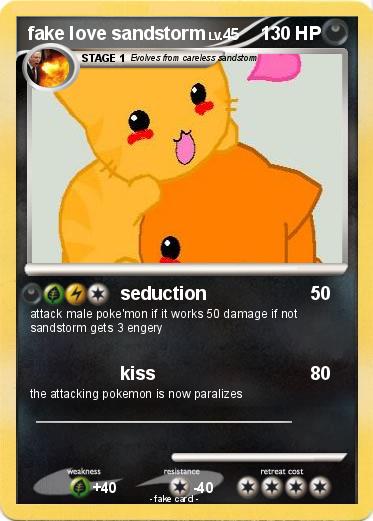 Pokémon fake love sandstorm - seduction - My Pokemon Card