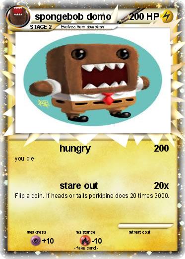 Pokémon spongebob domo - hungry 0 - My Pokemon Card