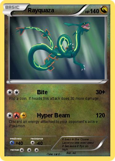 Pokémon Rayquaza 7152 7152 - Bite - My Pokemon Card