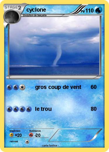 Pokémon cyclone 50 50 - gros coup de vent - Ma carte Pokémon