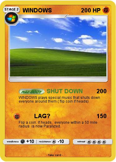 Pokémon WINDOWS 814 814 - SHUT DOWN - My Pokemon Card