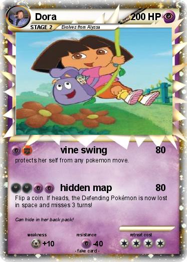 Pokémon Dora 322 322 - vine swing - My Pokemon Card
