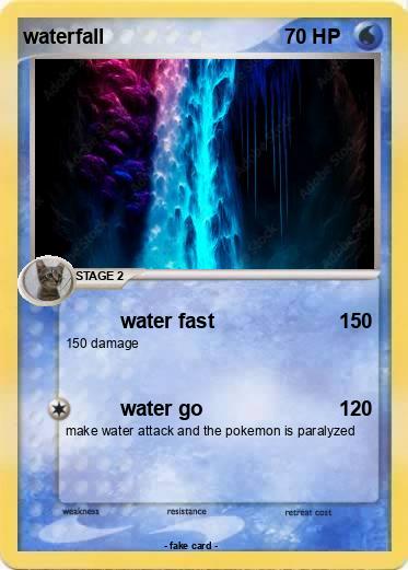 Pokémon waterfall 81 81 - water fast - My Pokemon Card