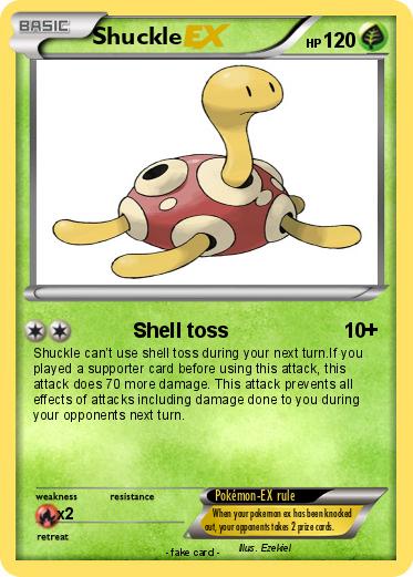 Pokémon Shuckle 96 96 - Shell toss - My Pokemon Card
