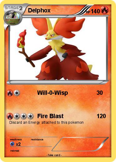 Pokémon Delphox 92 92 - Will-0-Wisp - My Pokemon Card