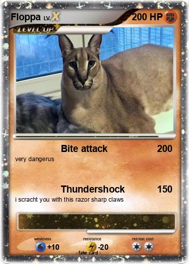 Pokémon Floppa 154 154 - Bite attack - My Pokemon Card