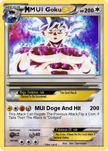 Pokémon MUI Goku 27 27 - MUI Doge And Hit - My Pokemon Card