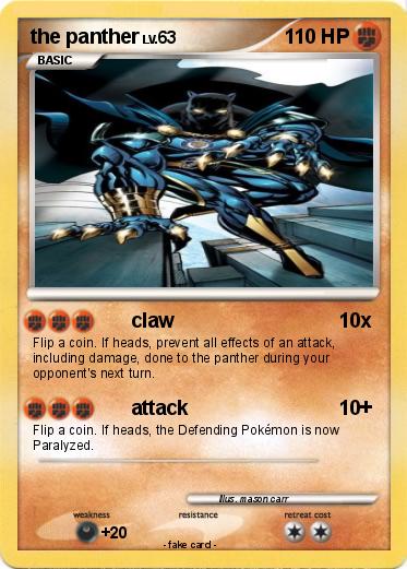 Pokémon the panther 1 1 - claw - My Pokemon Card