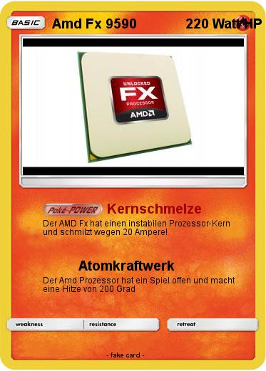 Pokémon Amd Fx 9590 9590 - Kernschmelze - My Pokemon Card