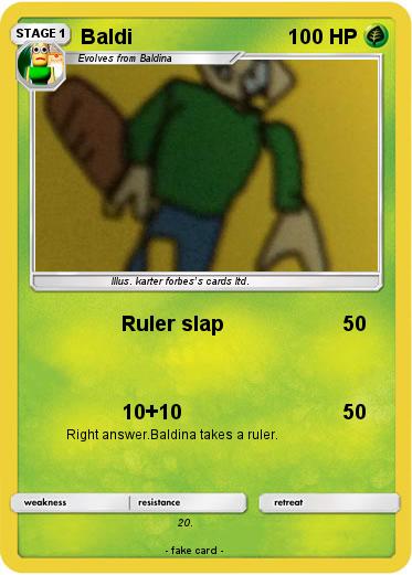 Pokémon Baldi 151 151 - Ruler slap - My Pokemon Card
