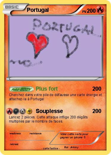 Pokémon Portugal 68 68 - Plus fort - Ma carte Pokémon