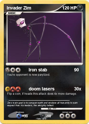 Pokémon Invader Zim 83 83 - Iron stab - My Pokemon Card