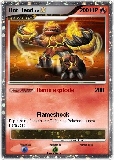 Pokémon Hot Head 84 84 - flame explode - My Pokemon Card