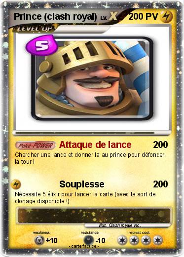 Pokémon Prince clash royal - Attaque de lance - Ma carte Pokémon