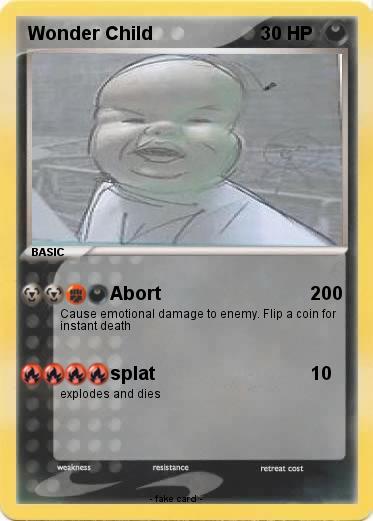 Pokémon Wonder Child - Abort - My Pokemon Card