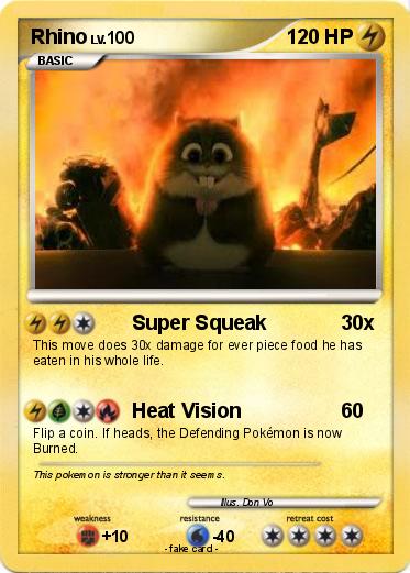 Pokémon Rhino 26 26 - Super Squeak - My Pokemon Card