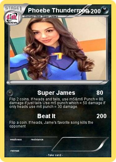 Pokémon Phoebe Thunderman 1 1 - Super James - My Pokemon Card