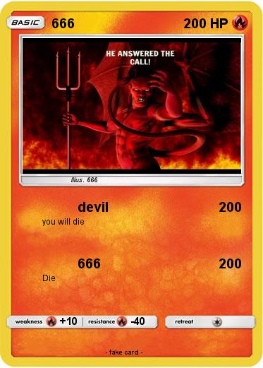 Pokémon 666 32 32 - devil - My Pokemon Card