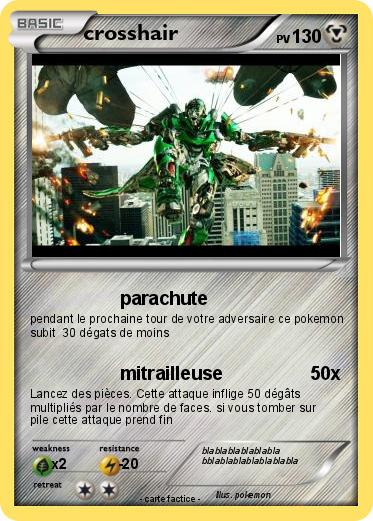 Pokémon crosshair 2 2 - parachute - Ma carte Pokémon