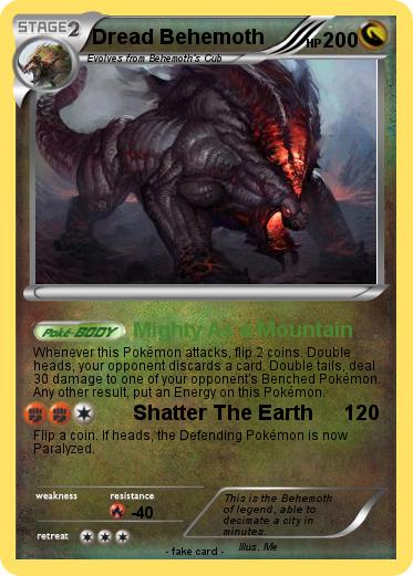 Pokémon Dread Behemoth - Mighty As a Mountain - My Pokemon Card