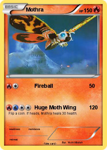 Pokémon Mothra 215 215 - Fireball - My Pokemon Card