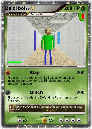 Pokémon Baldi boi 1 1 - Slap - My Pokemon Card