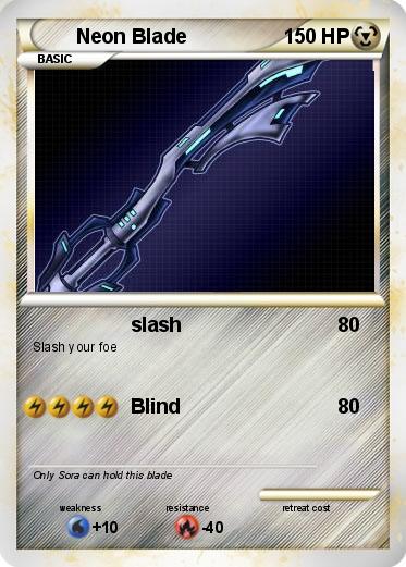 Pokémon Neon Blade - slash - My Pokemon Card