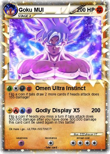 Pokémon Goku MUI 35 35 - Omen Ultra Instinct - My Pokemon Card