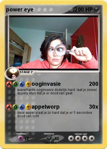 Pokémon power eye 1 1 - ooginvasie - My Pokemon Card