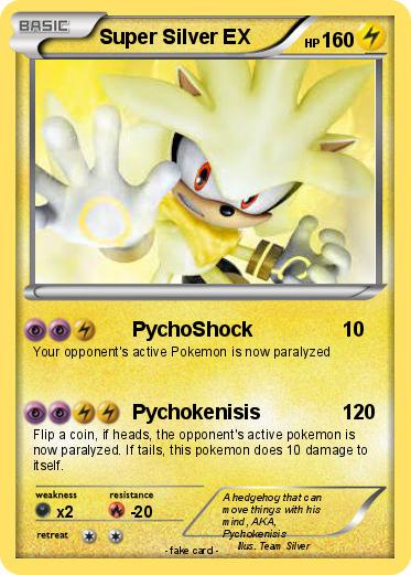 Pokémon Super Silver EX 1 1 - PychoShock - My Pokemon Card