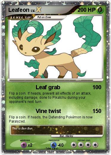 Pokémon Bun Bun 33 33 - Leaf grab - My Pokemon Card