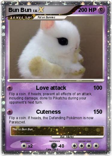 Pokémon Bun Bun 32 32 - Love attack - My Pokemon Card