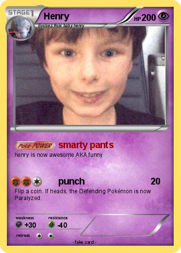 Pokémon Henry 592 592 - smarty pants - My Pokemon Card