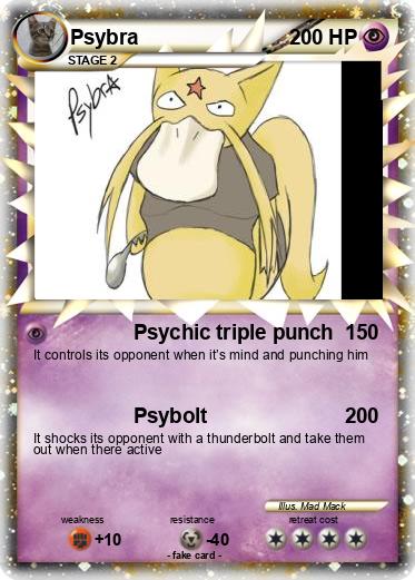 Pokémon Psybra - Psychic triple punch - My Pokemon Card