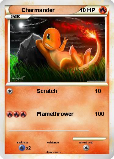 Pokémon Charmander 1164 1164 - Scratch - My Pokemon Card