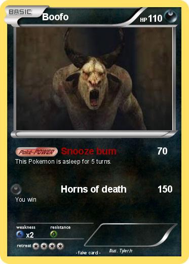 Pokémon Boofo 1 1 - Snooze bum - My Pokemon Card
