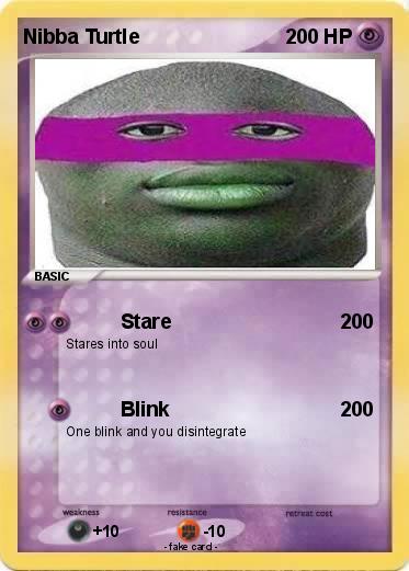 Pokémon Nibba Turtle - Stare - My Pokemon Card