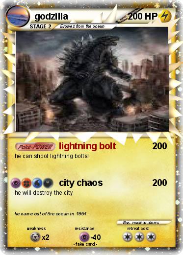 Pokémon godzilla 1410 1410 - lightning bolt - My Pokemon Card