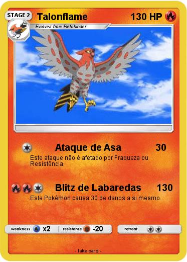 Pokémon Talonflame 179 179 - Ataque de Asa - My Pokemon Card