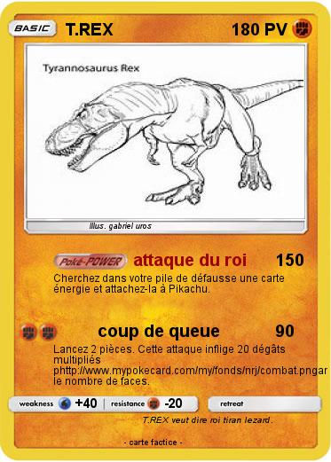 Pokémon T REX 1042 1042 - attaque du roi - Ma carte Pokémon