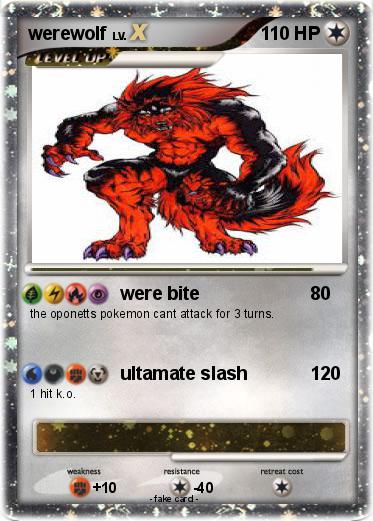 Pokémon werewolf 206 206 - were bite - My Pokemon Card