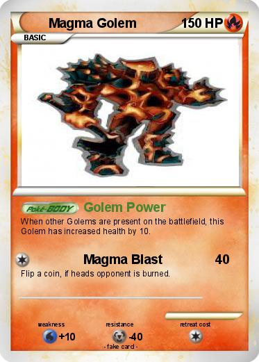 Pokémon Magma Golem - Golem Power - My Pokemon Card