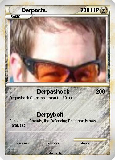 Pokémon Derpachu 19 19 - Derpashock - My Pokemon Card