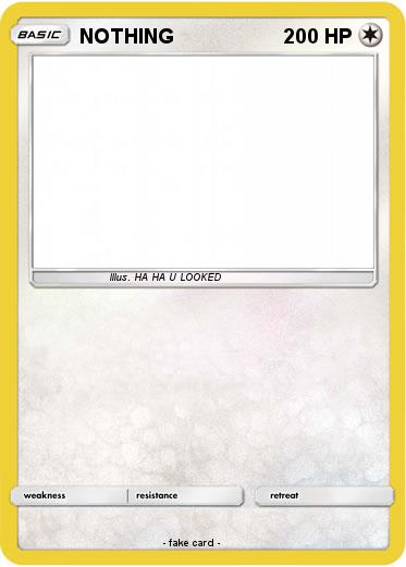 Pokémon NOTHING 588 588 - My Pokemon Card