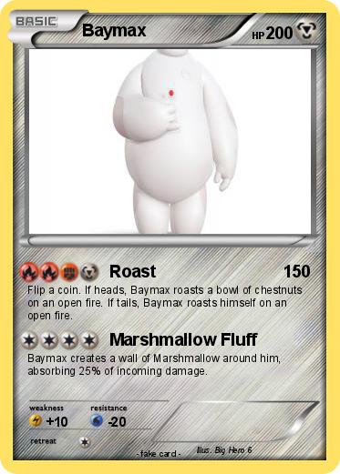 Pokémon Baymax 103 103 - Roast - My Pokemon Card