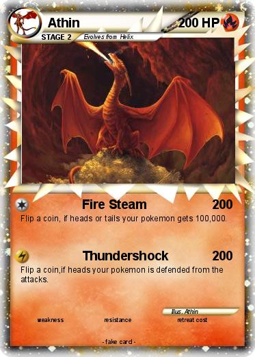 Pokémon Athin 1 1 - Fire Steam - My Pokemon Card
