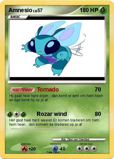 Pokémon Amnesio - Tornado - My Pokemon Card