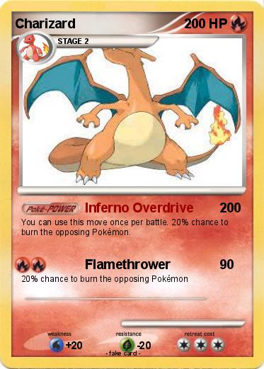 Pokémon Charizard 10099 10099 - Inferno Overdrive - My Pokemon Card